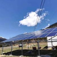 China Off-Grid Solar Power Monopole Tower with Integrated Battery Storage Rack and Industrial-Grade Hybrid Energy Mounts for Remote Area 5g Site for sale
