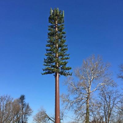 China Eco-Friendly Camouflaged Bionic Pine Tree Tower for 5G Wireless Network Aesthetic Integration Bionic Palm Tree Communication Mast Factory for sale
