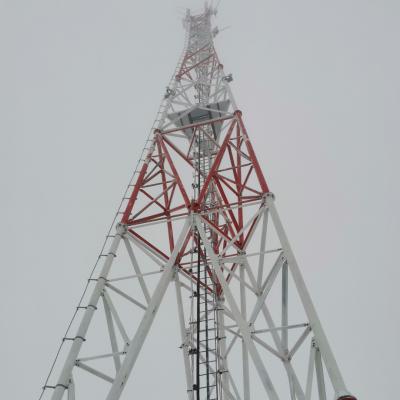 China High-Precision 3 Legged Tubular Steel Lattice Tower for 4G 5G Base Station 20m 30m 45m 60m Hot DIP Galvanized Wind Resistant Telecom Mast for sale