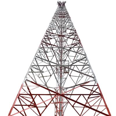 China Hot Dip Galvanized 3 4 Legged Angular Steel Tower Lattice Telecommunication Tower Q345B High Strength Steel for GSM CDMA LTE Mobile Phone Signal Base Station Site for sale