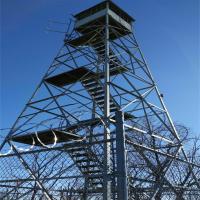 China Galvanized Steel Guard Tower Watch Tower Security Monitoring Tower Lattice Structure for Forest Fire Prevention and High Altitude Observation Support for sale