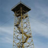 China Galvanized Steel Guard Tower Watch Tower Security Monitoring Tower Lattice Structure for Forest Fire Prevention and High Altitude Observation Support for sale