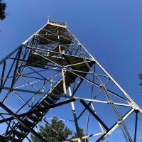 China Galvanized Steel Guard Tower Watch Tower Security Monitoring Tower Lattice Structure for Forest Fire Prevention and High Altitude Observation Support for sale