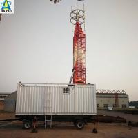 China Portable Mobile Telescopic Steel Tower Galvanized Pneumatic Mast Tower for Emergency Communication Rapid Deployment Surveillance Camera Support Site for sale