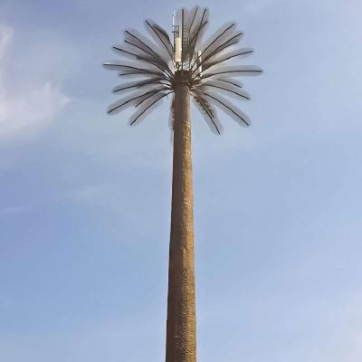 China Heavy Duty High Wind Load 120km/h Camouflaged Pine Tree Telecom Tower Bionic Steel Monopole for Coastal Area Communication Antenna Support with Anti-corrosion Coating for sale