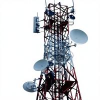 China 20m-80m Hot Dip Galvanized Q355B 4 Legged Angle Steel Communication Lattice Tower for 5G BTS Station for sale