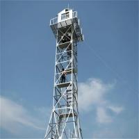 China 30m-60m Galvanized Steel Lightning Protection Monitoring Observation Telecom Tower for sale