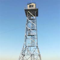 China 30m-60m Galvanized Steel Lightning Protection Monitoring Observation Telecom Tower for sale