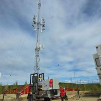 China Mobile Emergency Communication Tower Trailer with Telescopic Mast Hot Dip Galvanized Lattice Steel Tower for Rapid Deployment Disaster Recovery for sale