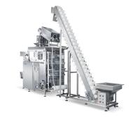 China High - Accuracy Cube Ice And Tube Ice Packing Machine PLC 20 Bags / Min for sale