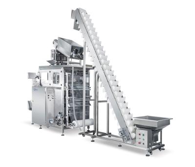 China High - Accuracy Cube Ice And Tube Ice Packing Machine PLC 20 Bags / Min for sale