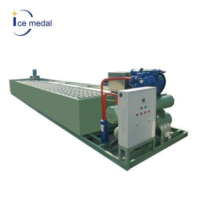 China 3kw Industrial Commercial Block Ice Machine 10 ton For Food Frozen for sale