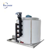 China Industrial Seawater Flake Ice Machine 64 KW For Fish Frozen for sale