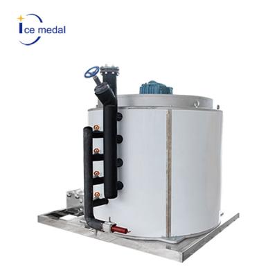 China Industrial Seawater Flake Ice Machine 64 KW For Fish Frozen for sale