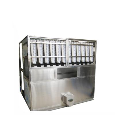 China PLC Control System Large Cube Ice Machine Commercial 3 Tons for sale