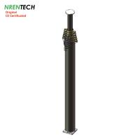 China 15m pneumatic telescopic mast 300kg payload 3.m Retracted Height for mobile telecommunication tower for sale