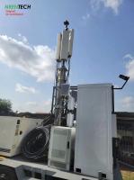 China 15m pneumatic telescopic mast 300kg payload 3.m Retracted Height for mobile telecommunication tower for sale