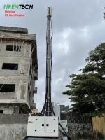 China 15m pneumatic telescopic mast 300kg payload 3.m Retracted Height for mobile telecommunication tower for sale