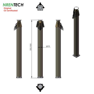 China 15m pneumatic telescoping antenna mast and towers for antenna-300kg payloads- lockable mast for sale