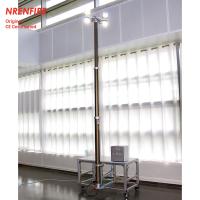 China 4.6m pneumatic telescopic mast light tower-inside wires-4x60W LED-remote control-for mobile light tower or solar tower for sale