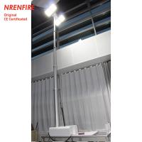 China roof mast light 4.5m pneumatic telescopic mast, vehicle roof mount mast light tower for sale