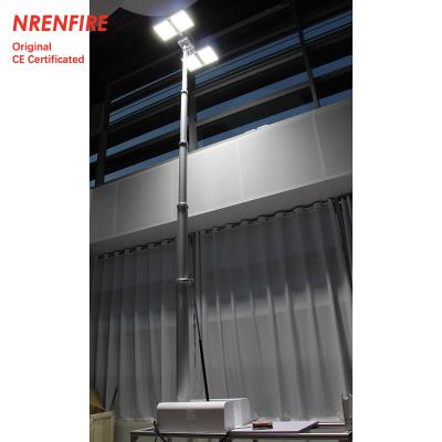 China fire truck mounted pneumatic telescopic mast, vehicle roof mount mast light tower-4.5m roof mast light for sale