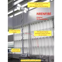 China 3.7m vehicle roof mount pneumatic telescopic mast light tower for fire tenders/ remote control/ robot mast light for sale