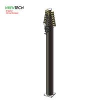 China 15m lockable pneumatic telescopic mast 30kg payloads 2.8m closed height for antenna tower for sale