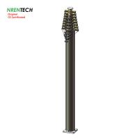 China 15m lockable pneumatic telescopic mast 30kg payloads 2.8m closed height for portable antenna for sale