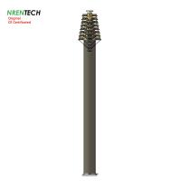 China 15m lockable pneumatic telescopic mast 30kg payloads 2.8m closed height mobile masts for sale