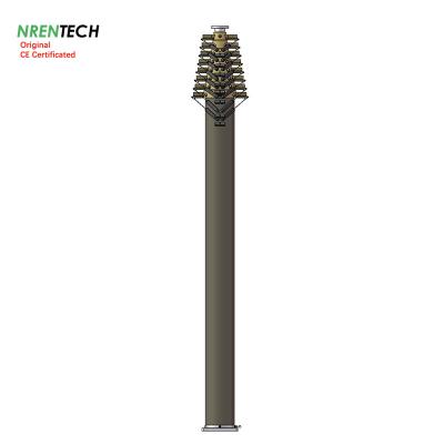 China 15m lockable pneumatic telescopic mast 30kg payloads 2.8m closed height mobile masts for sale
