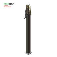 China 15m lockable pneumatic telescopic mast 30kg payloads 2.8m closed height for antenna masts and towers for sale