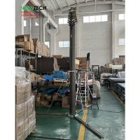 China 15m lockable pneumatic telescopic mast 30kg payloads 2.8m closed height pneumatic telescoping antenna mast for sale