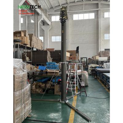 China 15m lockable pneumatic telescopic mast 30kg payloads 2.8m closed height pneumatic telescoping antenna mast for sale