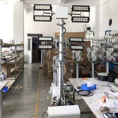 China roof mounted 12V LED truck telescopic mast light tower 2.5m system for sale