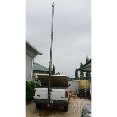 China 6m locking pneumatic telescopic mast for mobile CCTV vehicle telescoping mast antenna mast telecommunication tower mast for sale