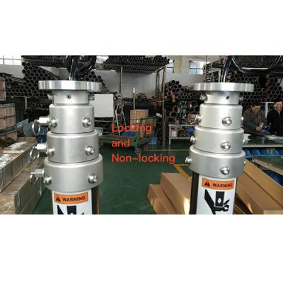 China 4.2m pneumatic telescopic mast for mobile CCTV trailer 1.5m retracted height CCTV mast electric air compressor driven for sale