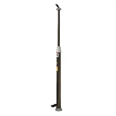 China 4.2m pneumatic telescopic mast for mobile CCTV trailer 1.5m retracted height CCTV mast electric air compressor driven for sale