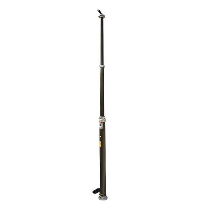 China 4.2m pneumatic telescopic mast for mobile CCTV trailer 1.5m retracted height CCTV mast electric air compressor driven for sale