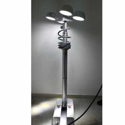 China 3.5m roof mast lighting-3.8m working height-remote control turn tilt system-LED pneumatic mast light US buyer purchased for sale
