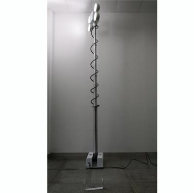 China 3.5m roof mast lighting-3.8m working height-remote control turn tilt system-LED pneumatic mast light US buyer purchased for sale
