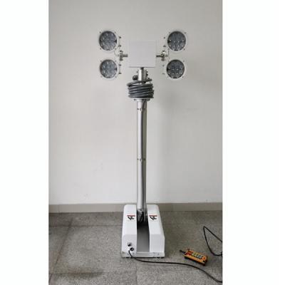 China 3.5m roof mast lighting-3.8m working height-remote control turn tilt system-LED pneumatic mast light US buyer purchased for sale