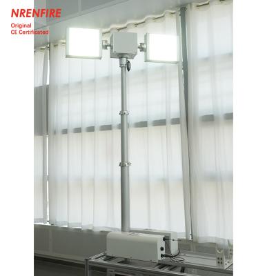 China 1.8m pneumatic telescopic mast light tower for fire vehicle, pan tilt light tower, pneumatic mast lighting tower NR-R1800-240 for sale