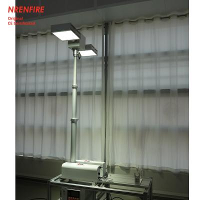 China 1.8m pneumatic telescopic mast light tower for fire vehicle emergency lighting , pan tilt light tower, pneumatic mast lighting tower NR-R1800-240 for sale