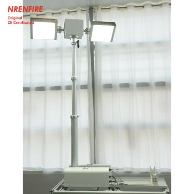 China 1.8m emergency light tower-pneumatic telescopic mast light tower for fire vehicle, pan tilt light tower, pneumatic mast lighting tower NR-R1800-240 for sale