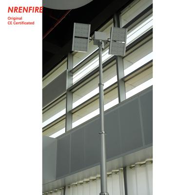 China 6m mobile pneumatic telescoping light mast tower for fire truck-pan tilt unit-remote control for sale