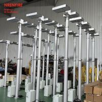 China 6m fire vehicle mounted pneumatic telescopic light mast tower for fire truck-pan tilt unit-remote control for sale