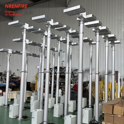 China 6m fire vehicle mounted pneumatic telescopic light mast tower for fire truck-pan tilt unit-remote control for sale