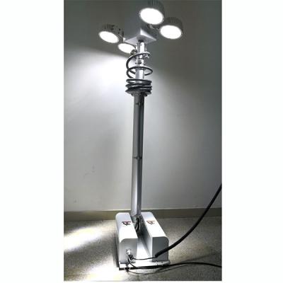 China 3.8m vehicle roof mount pneumatic telescopic mast light tower for fire tenders for sale