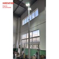China 7.5m pneumatic telescopic mast light tower for fire tender 400W LED for sale